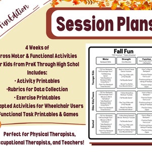 Fall Lesson Plans | Physical Therapy Activities | Occupational Therapy ...