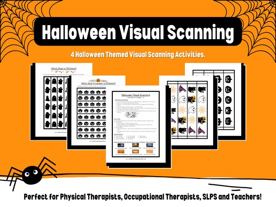 Halloween Visual Scanning Activity Halloween Printable - Etsy