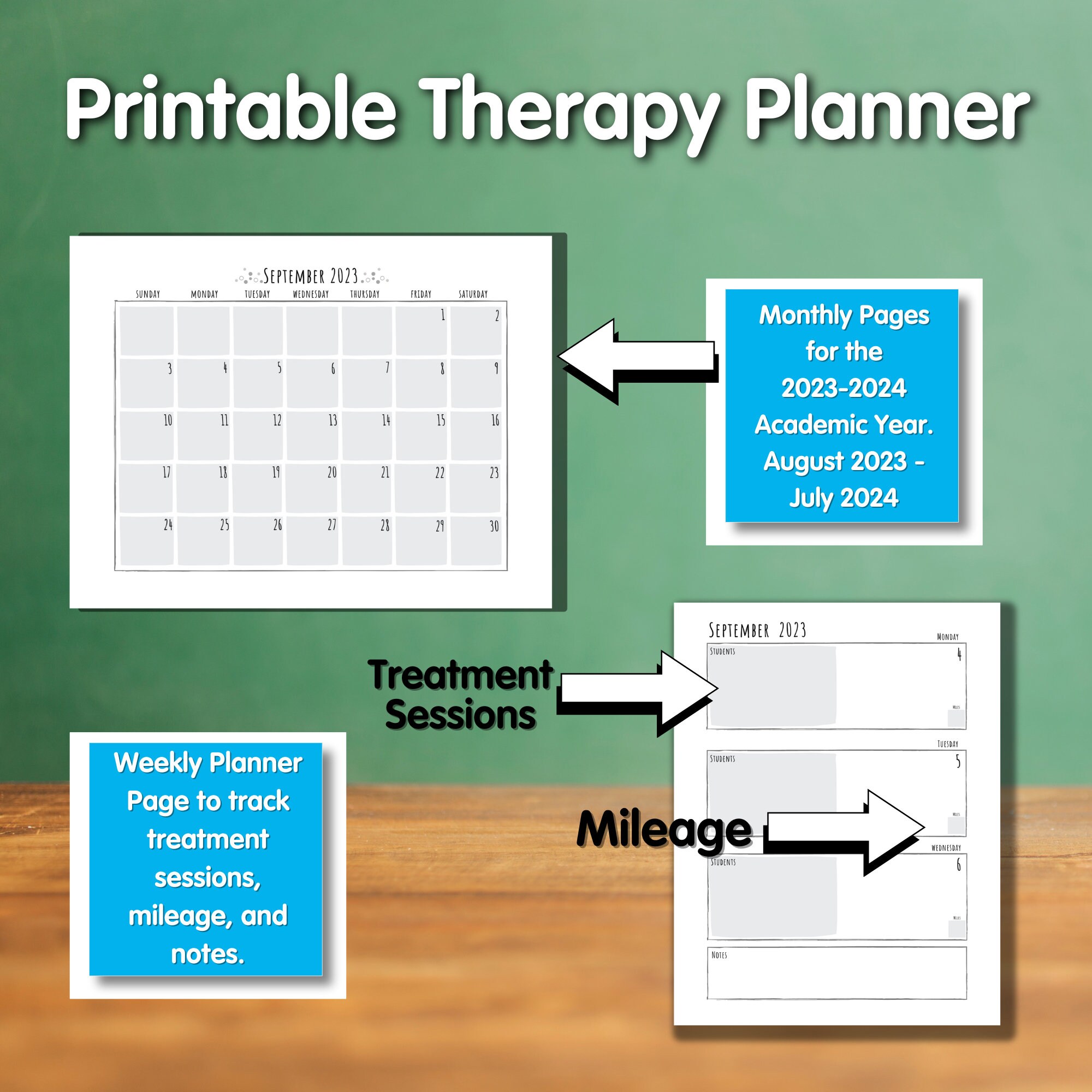 Occupational Therapy Planner | School Based OT | 2023 - 2024 Planner - Etsy