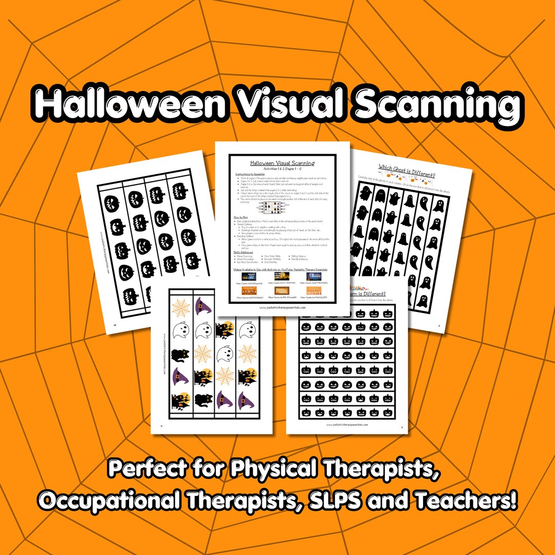 Halloween Visual Scanning Activity * Halloween Printable * Halloween ...