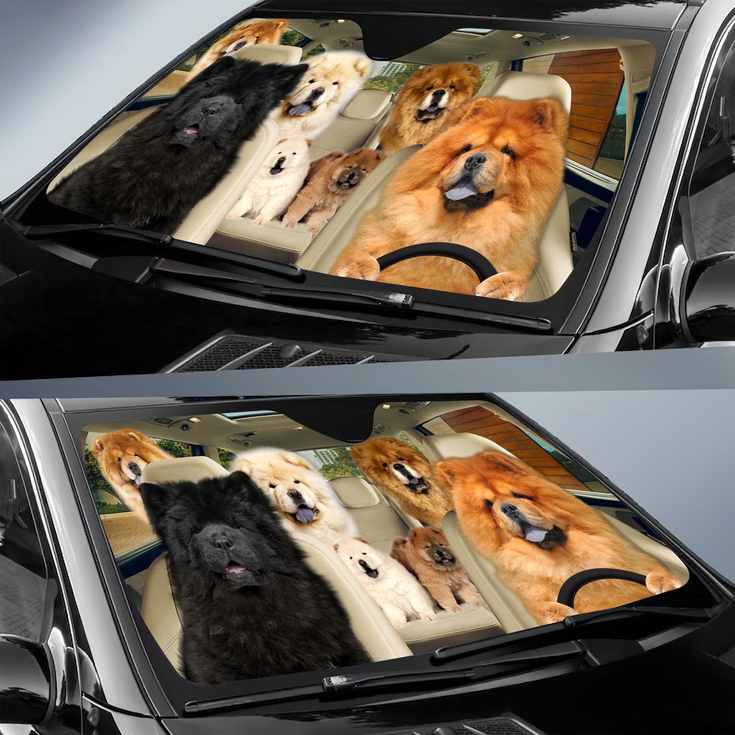 Chow Chow Car Sun Shade, Chow Chow Car Sunshade, Chow Chow Car ...