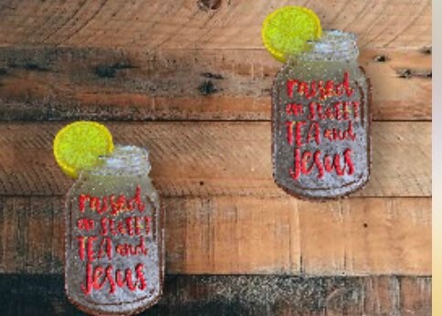 Raised on Sweet Tea & Jesus Mason Jar Freshener/ Ornament - Etsy