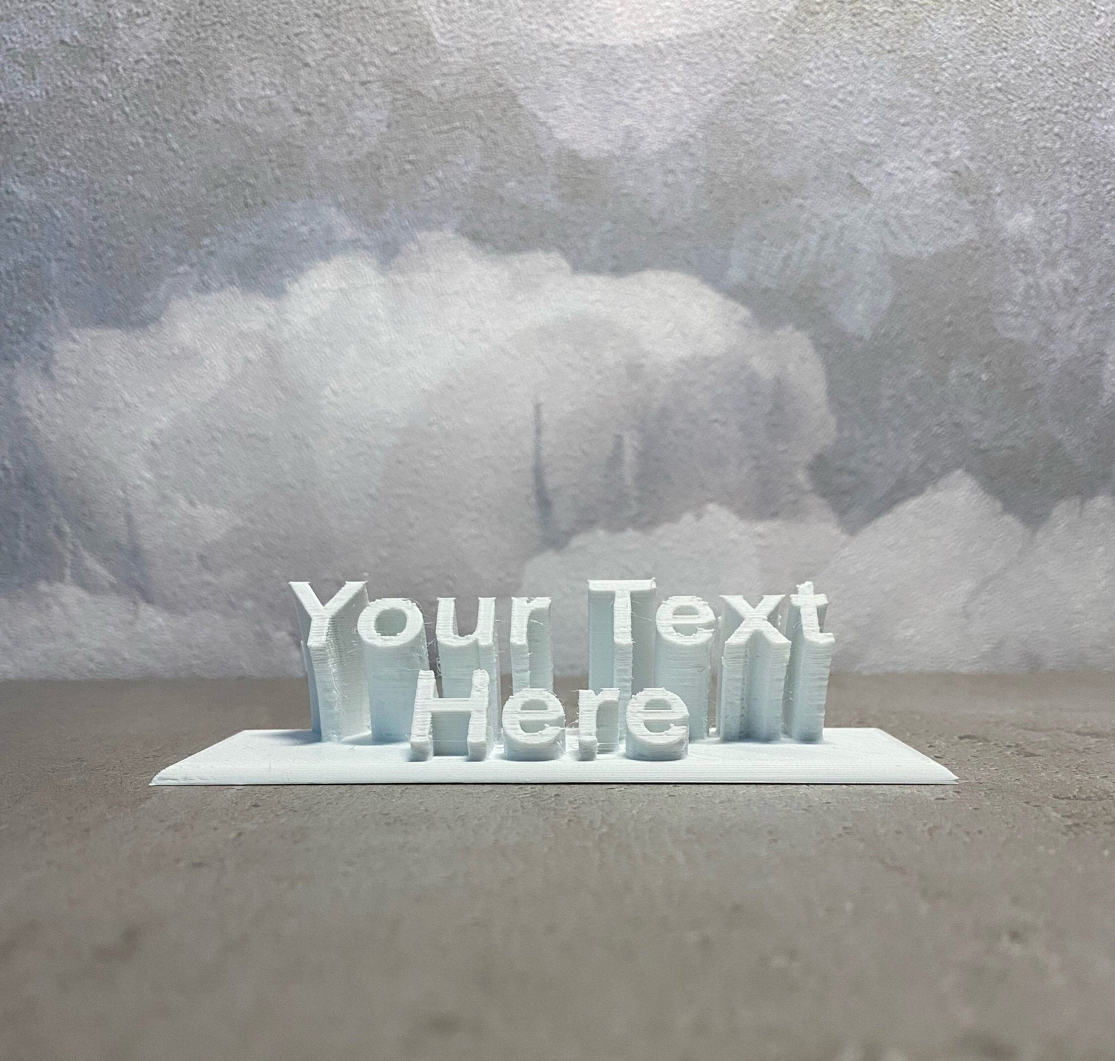 3D Printed Name Plate Desktop Nameplate - Etsy