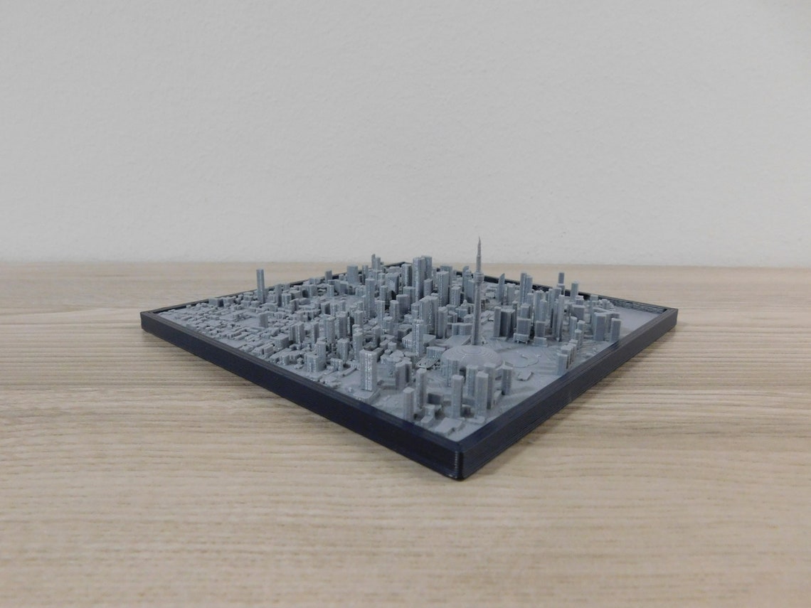 3D Printed Model of Toronto 3D Printed City Model - Etsy Canada