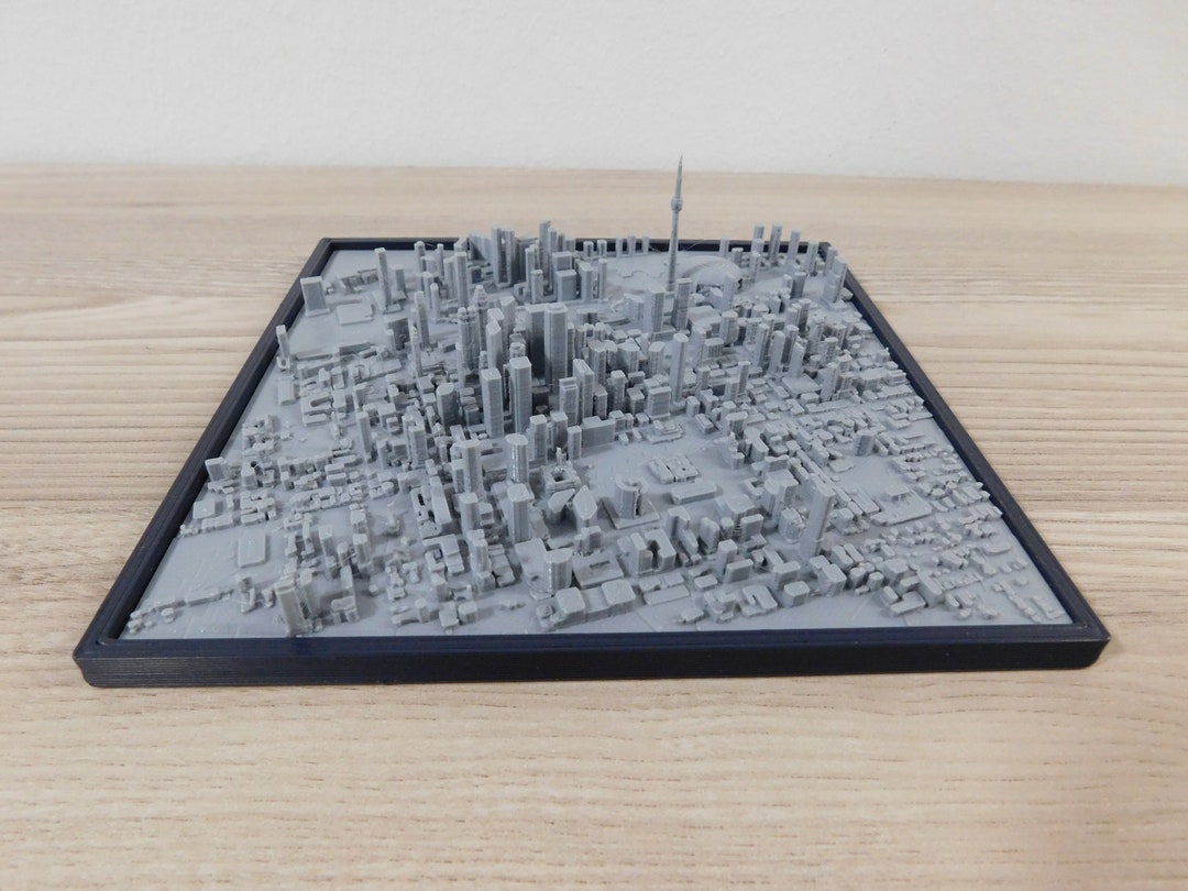 3D Printed Model of Toronto 3D Printed City Model - Etsy Canada