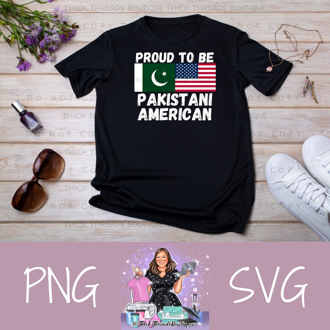 Proud to Be Pakistani American PNG SVG Digital - Etsy