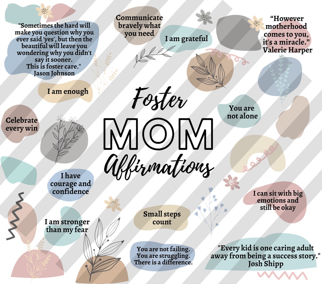 Digital Download Foster Mom Affirmations PDF PNG - Etsy
