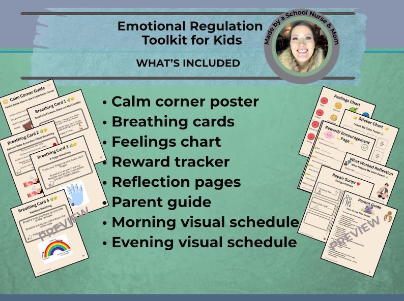 Emotional Regulation Toolkit for Kids Ages 4-7 – Calm Corner Printables ...