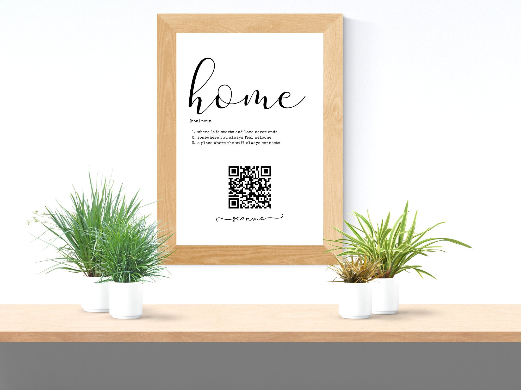 WIFI QR Code Sign - Home Decor - Printable A4 Digital File - Etsy Canada