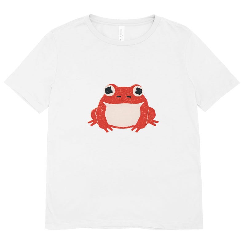 Clip Art Red Frog Illustration Digital Graphic for T Shirt Animal Lover ...