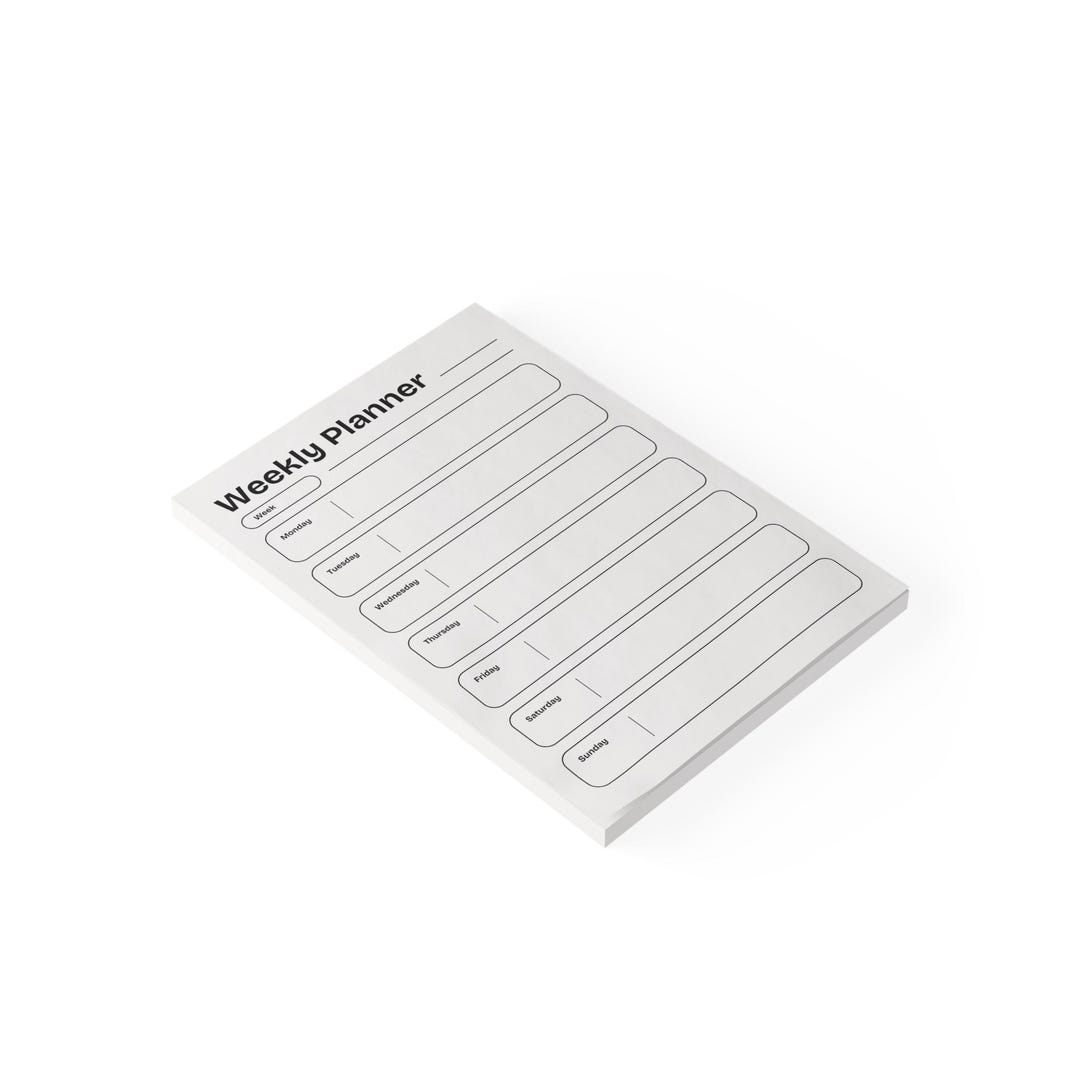 4x6 Weekly Planner Post-it Note Pad Cute Office Supplies Minimal Daily ...