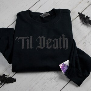 Til' Death, Bride PUFF Vinyl Sweater, Engaged Gothic Sweater ...