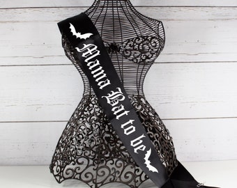 Mummy to Be Gothic Sash, Mom to Be Emo Sash, Custom Alternative Sash ...