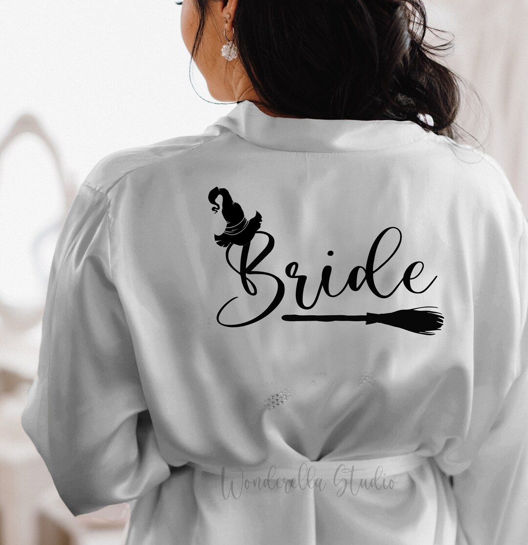 Bride Witch Robe, Maid of Honor Robe, Witch Bridal Party Robe, Gothic ...