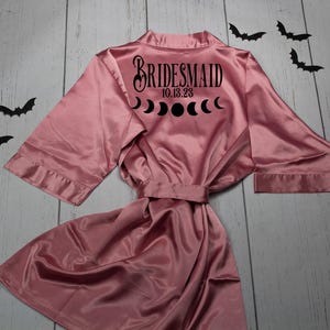 Brides Moon Coven Robe, Maid of Honor Robe, Witch Bridal Party Robe ...