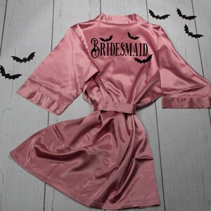 Bridal Bats Robe, Bridesmaid Robes, Gothic Bridal Party,gothic Bride ...