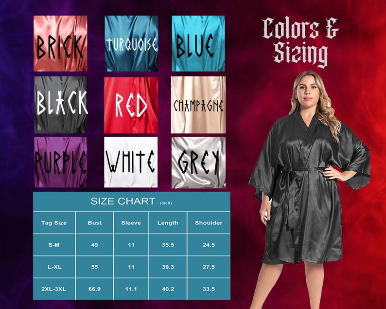 Brides Coven Robe Maid of Honor Robe Witch Bridal Party - Etsy