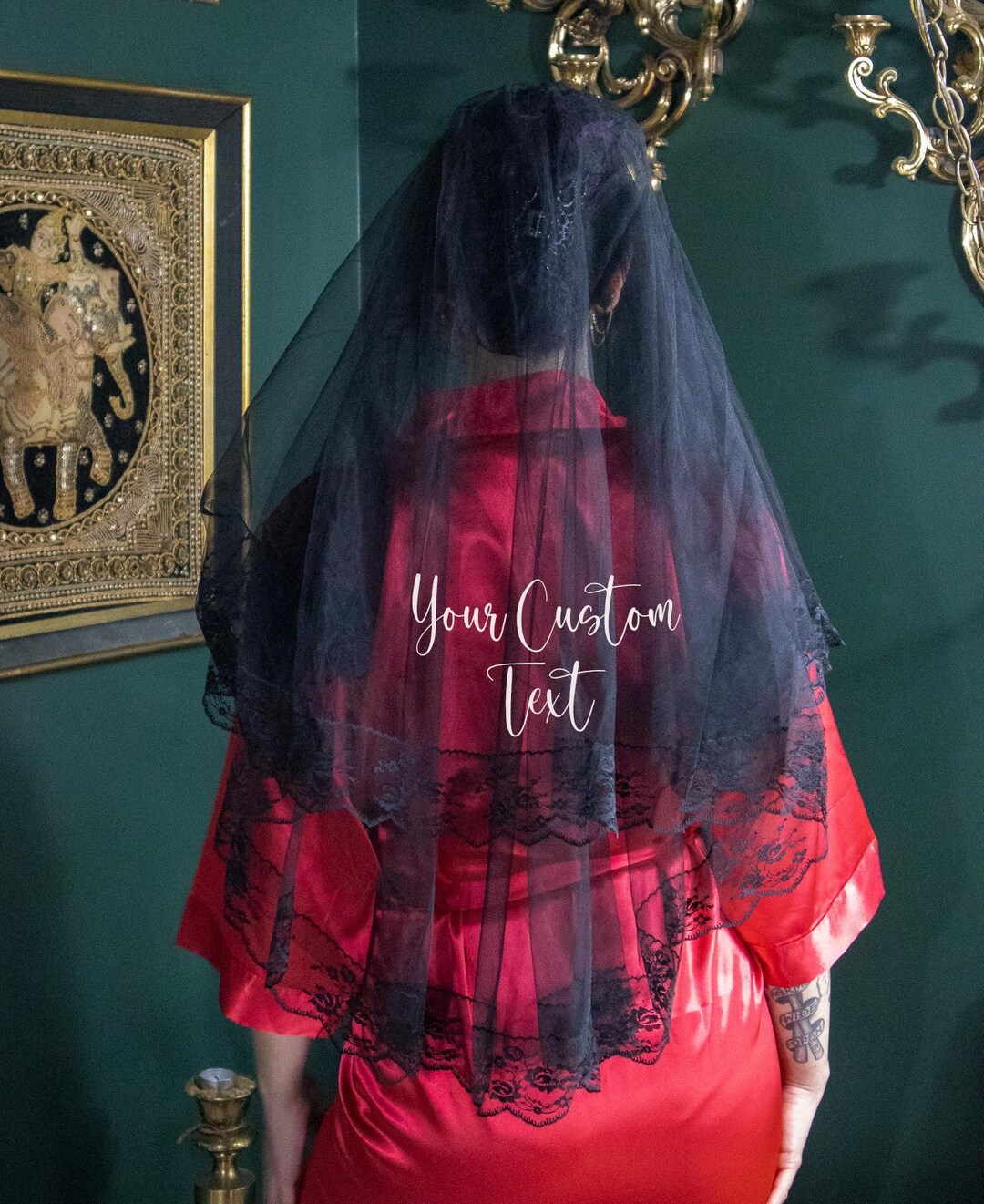 Custom Text Veil, Future Mrs., Halloween Bride, Alternative ...