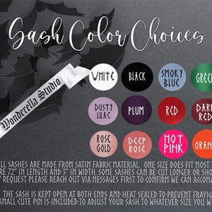 Horror Slasher Fan Sash, Birthday Coven Sash, Birthday Scream Queen ...