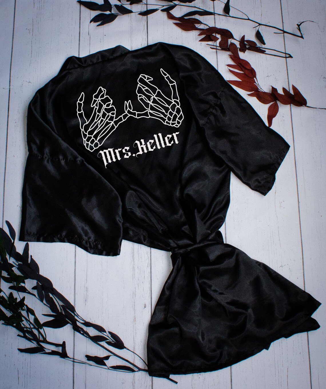 Bride Gothic Pinky Promise Robe Bride Till Death Bachelorette - Etsy