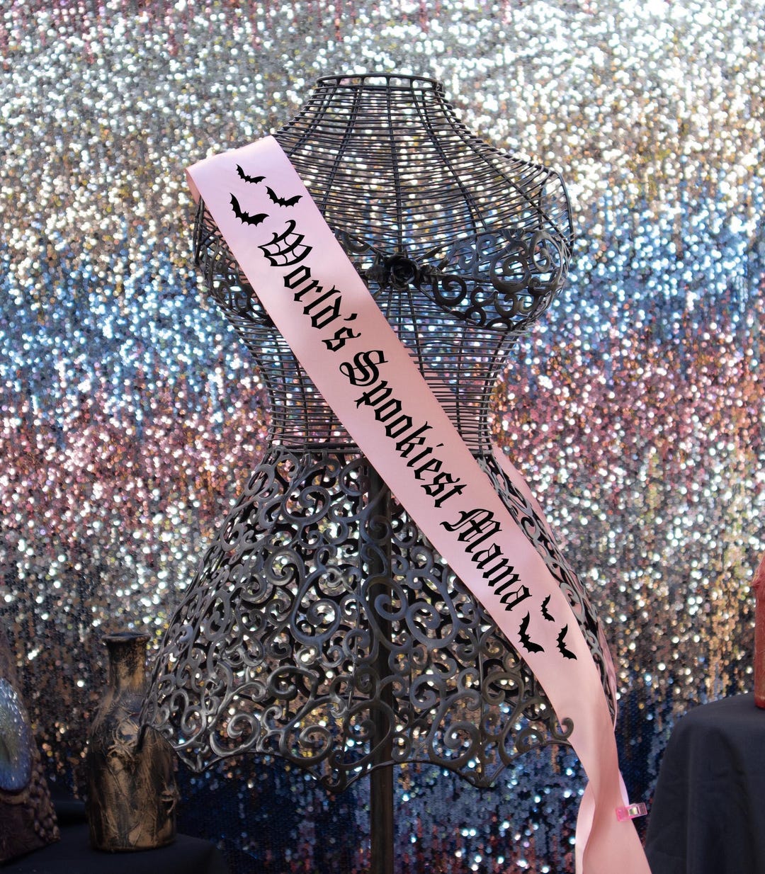 Worlds Spookiest Mama Sash, Mothers Day Emo Sash, Custom Alternative ...