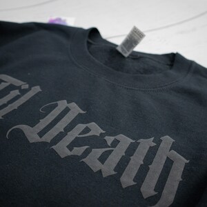 Til' Death, Bride PUFF Vinyl Sweater, Engaged Gothic Sweater ...