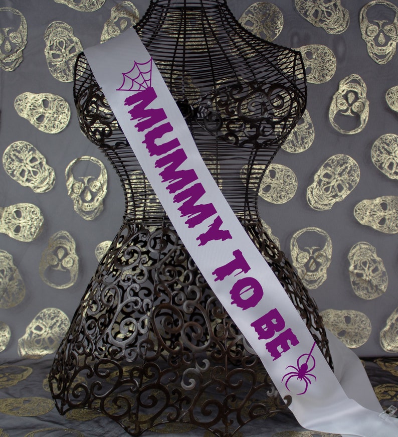 Mummy to Be Gothic Sash Mom to Be Emo Sash Custom - Etsy