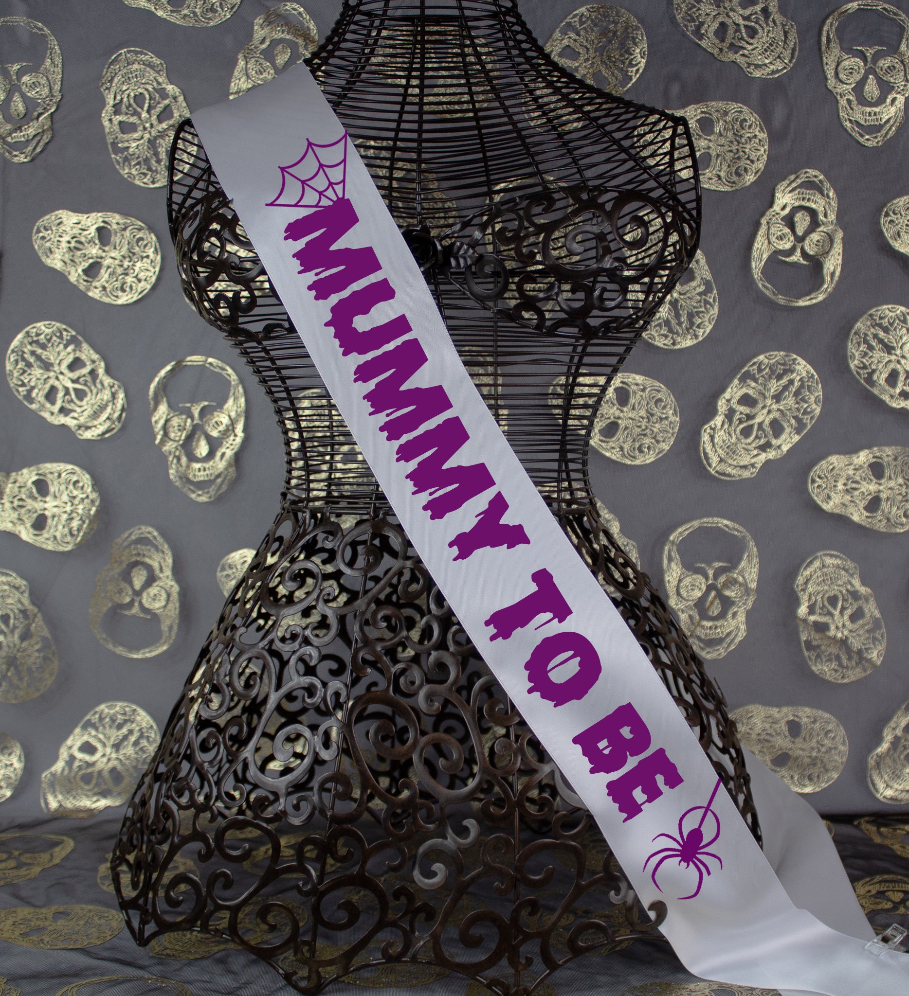 Mummy to Be Gothic Sash Mom to Be Emo Sash Custom - Etsy