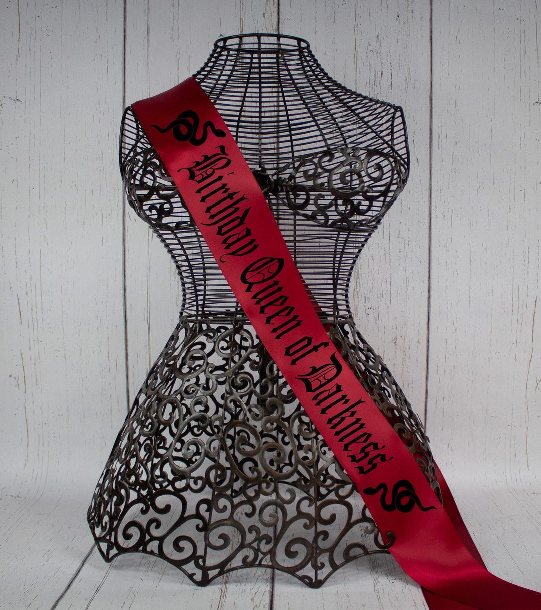 Birthday Queen of Darkness Snakes Sash, Birthday Witch Sash,birthday ...
