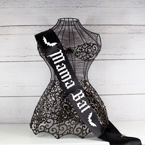 Mama Bat Gothic Sash, Mom to Be Emo Sash, Custom Alternative Sash ...