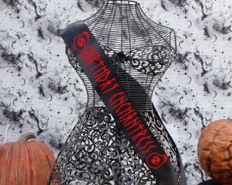 Bat-chelorette Sash, Gothic Bridal Sash, Bachelorette Sash, Bat Future ...