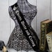 Mummy to Be Gothic Sash, Mom to Be Emo Sash, Custom Alternative Sash ...