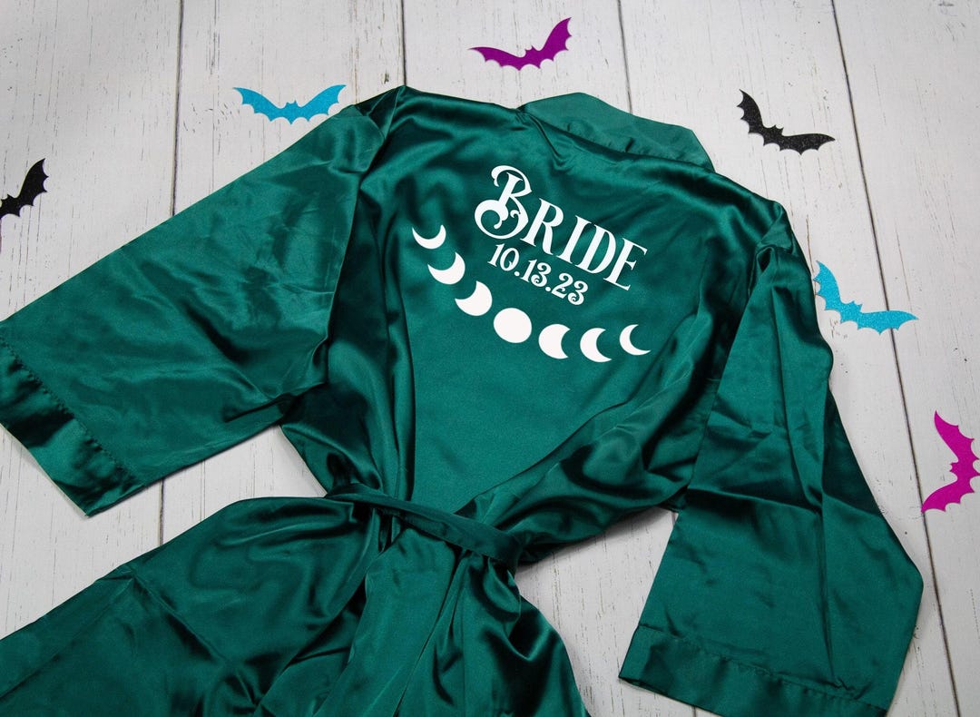 Brides Moon Coven Robe, Maid of Honor Robe, Witch Bridal Party Robe ...