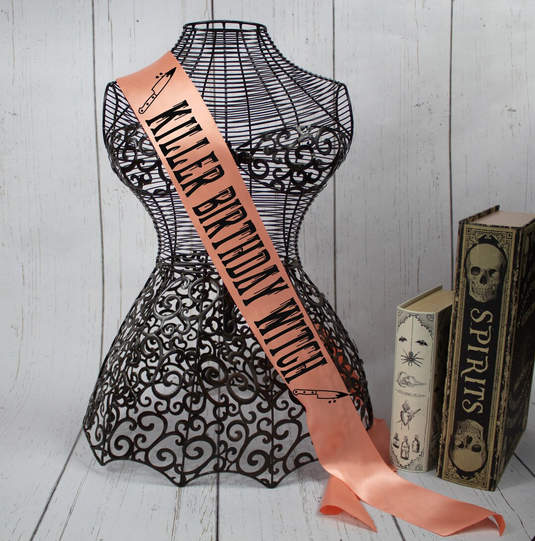 Horror Killer Birthday Sash, Murder Mystery Birthday, Slasher Birthday ...