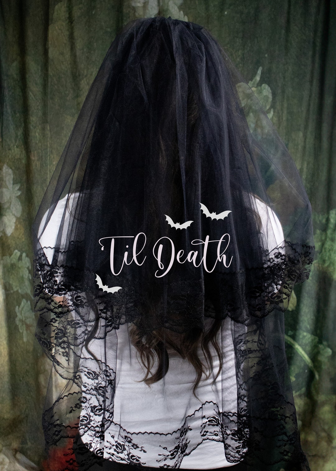 Bride to Be Til Death With Bats Veil, Future Mrs., Halloween ...
