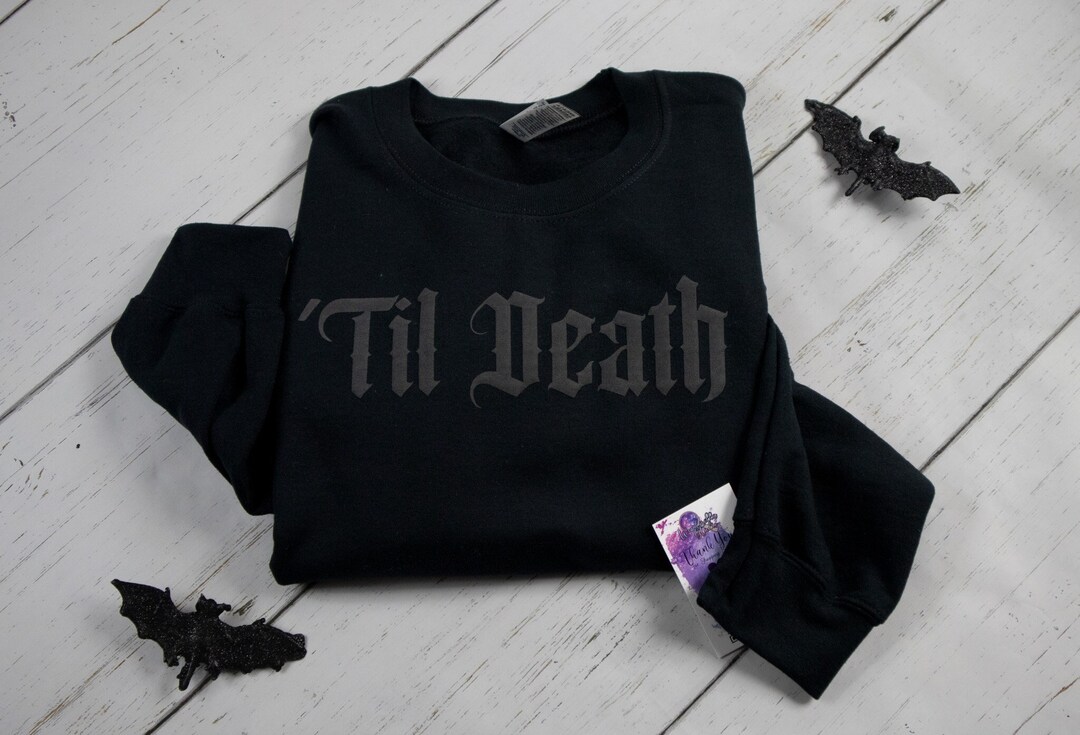 Til' Death, Bride PUFF Vinyl Sweater, Engaged Gothic Sweater ...