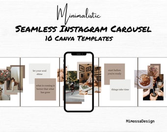 Seamless Carousel Instagram Canva Templates Instagram Templates ...