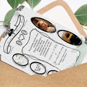 Character Sheet Wedding Invitation D20 Tabletop RPG Wedding Invitation ...