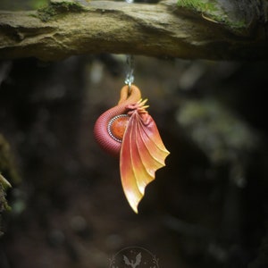 Fire Element Dragon Necklace, Fantasy Jewelry for Renaissance Faire ...