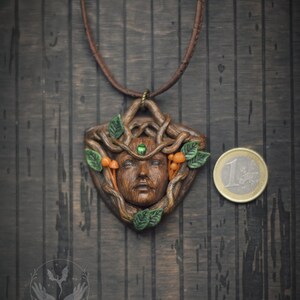Mother Nature Handmade Necklace | Earth Goddess Pendant | Forest Spirit ...