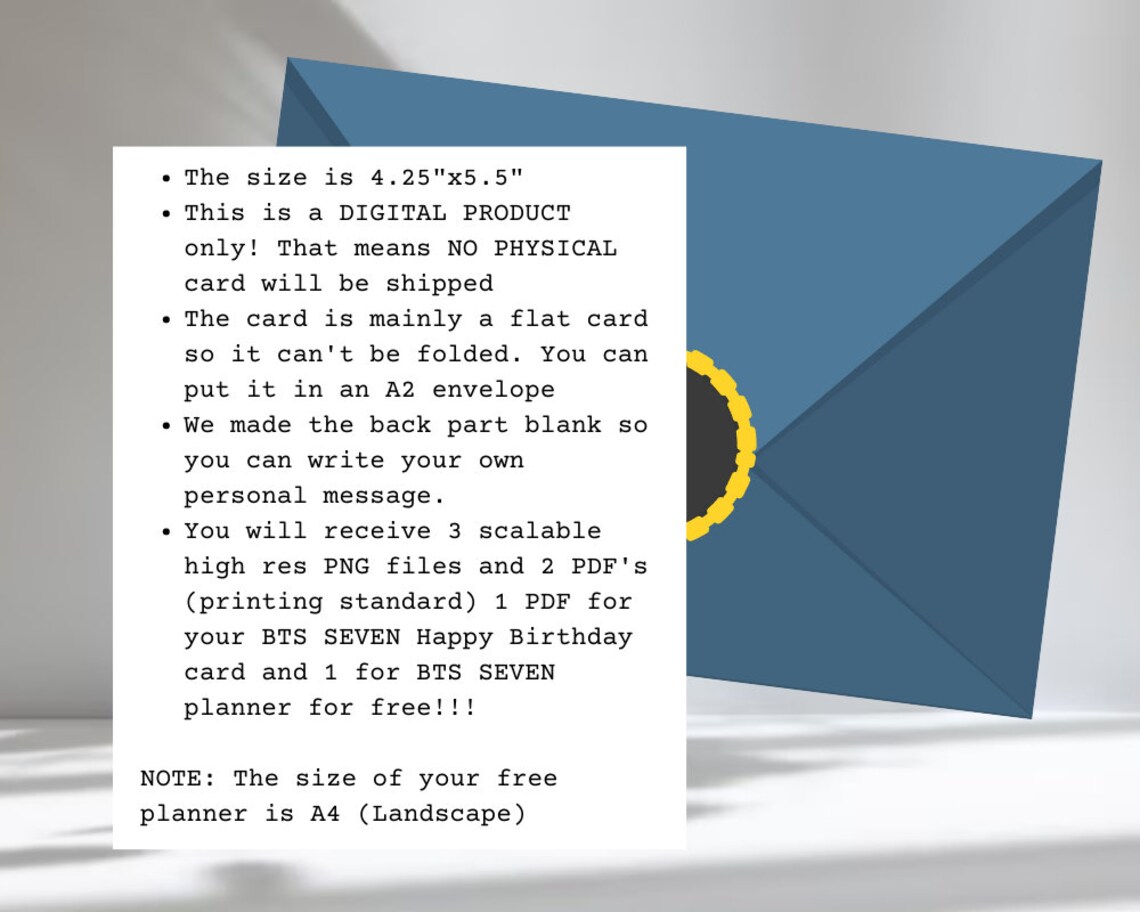 Happy Birthday Card, BTS Happy Birthday Card, BTS Printable Card ...