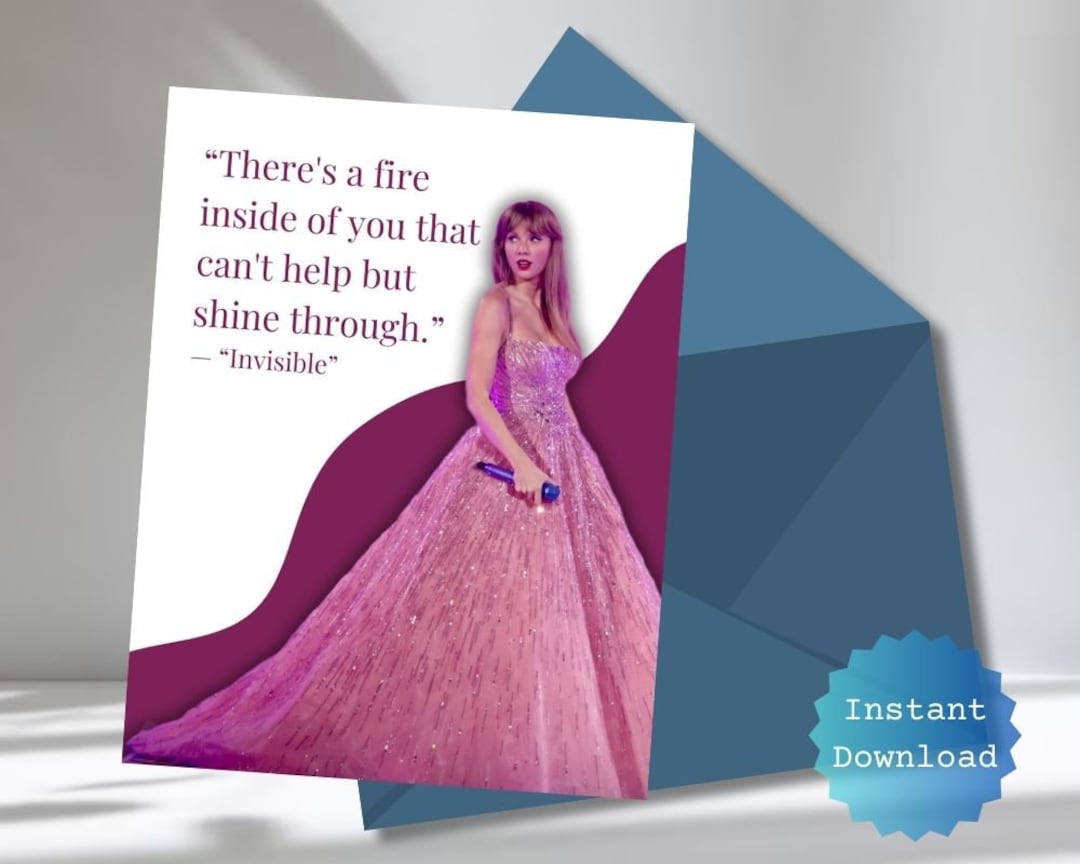 Happy Birthday Card Taylor Swift Birthday Card Taylor Swift - Etsy