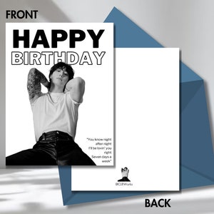 Happy Birthday Card, BTS Happy Birthday Card, BTS Printable Card ...