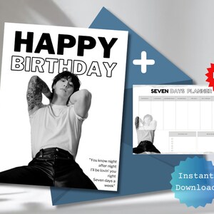 Happy Birthday Card, BTS Happy Birthday Card, BTS Printable Card ...