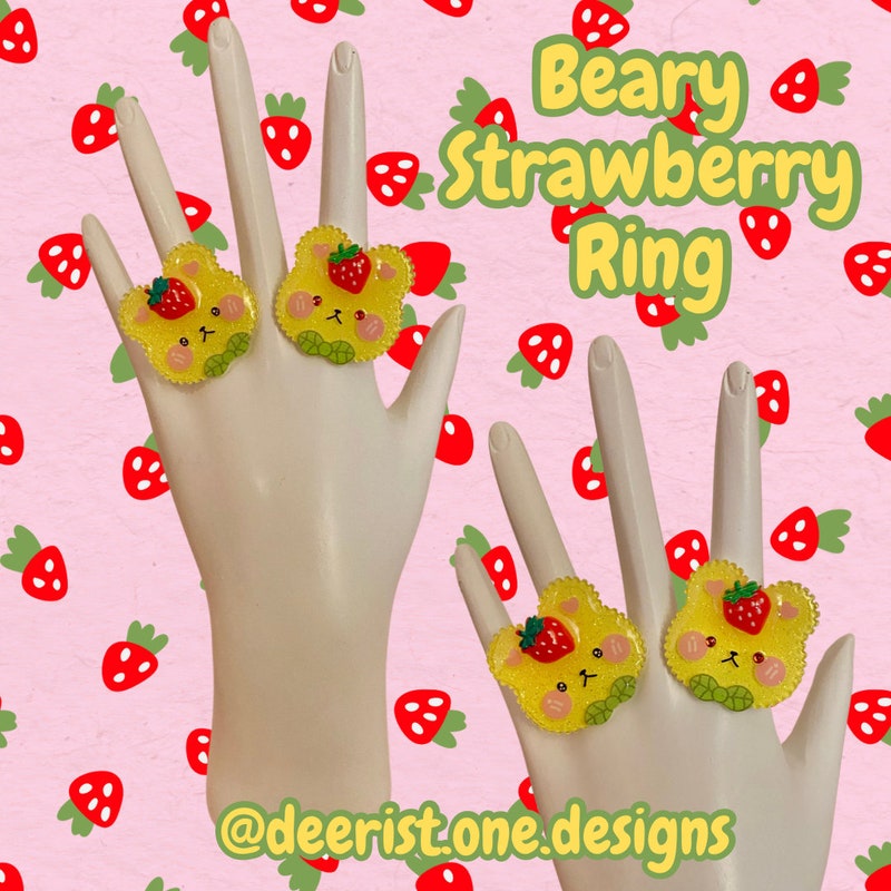 Strawberry Ring - Etsy