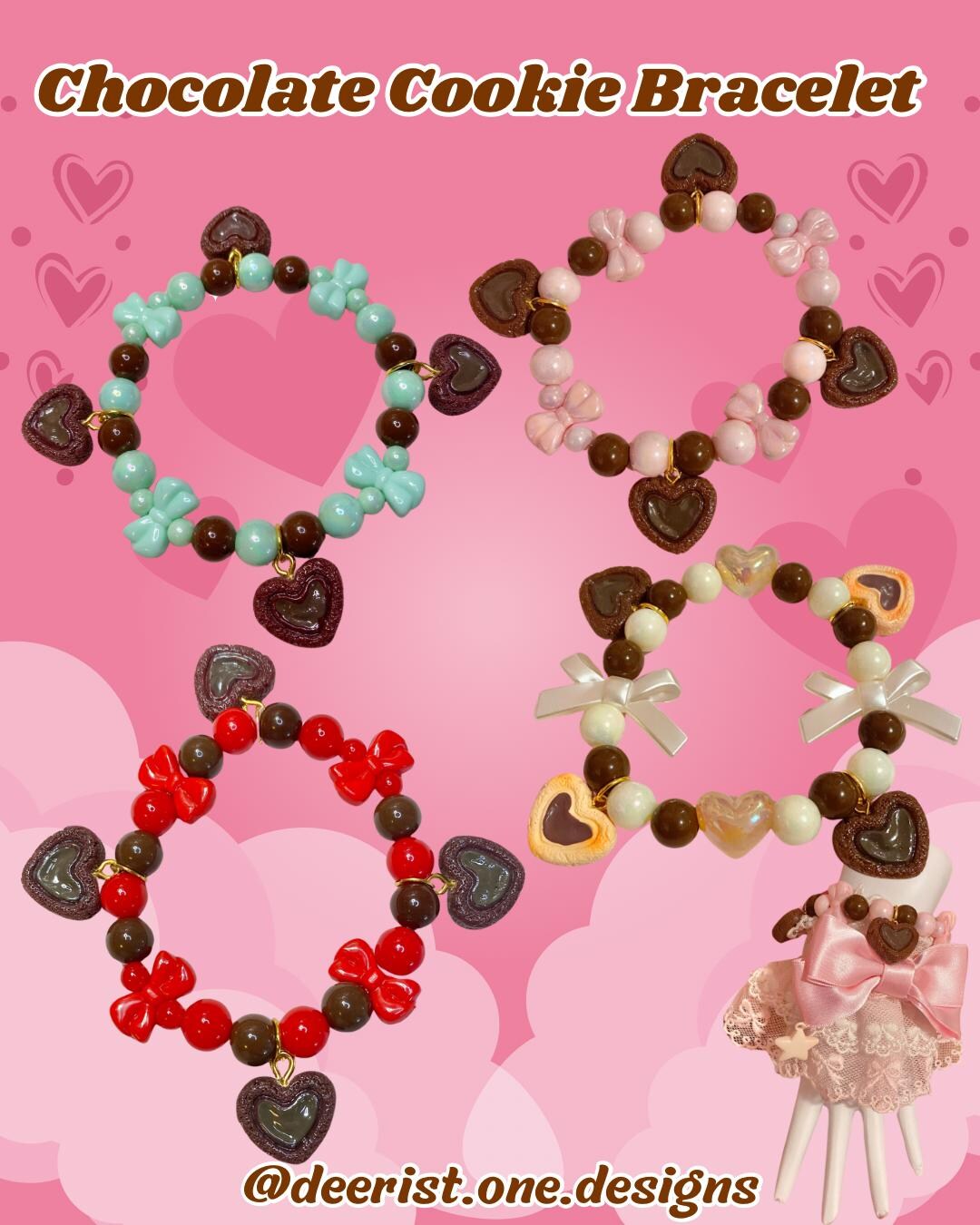 Chocolate Cookie Bracelet - Etsy