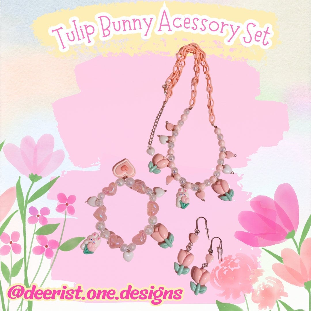 Tulip Bunny Accessory Set - Etsy