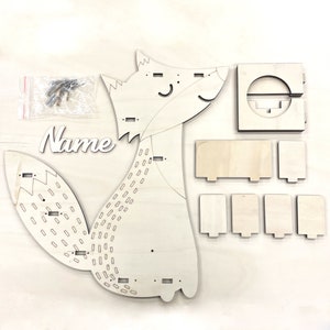 DIY Shelf With Desired Name Baby Fox Suitable for the Toniebox Music ...