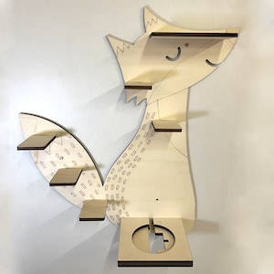 DIY Shelf With Desired Name Baby Fox Suitable for the Toniebox Music ...