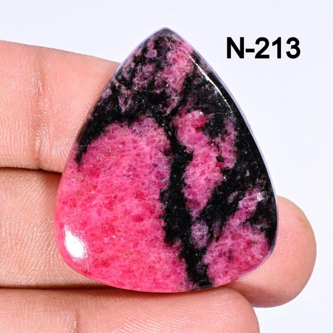 Natural Rhodonite Gemstone , AAA+ Quality Rhodonite Cabochons , Loose ...
